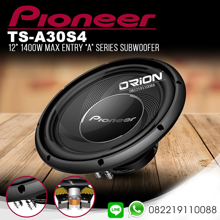 Jual Pioneer TS-A30S4 12-inch Subwoofer Pioneer | Shopee Indonesia