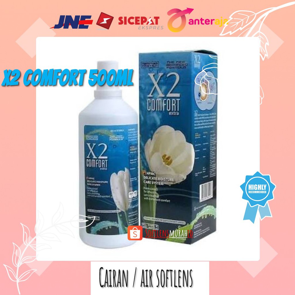 Jual Cairan Softlens / Air Softlens X2 COMFORT 500ml | Shopee Indonesia