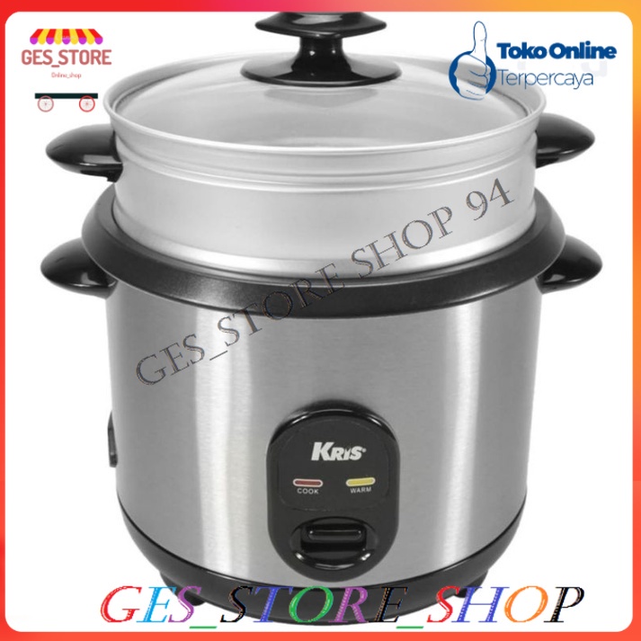 Jual Kris Rice Cooker Manual 1 Ltr - Silver/Dilengkapi dengan wadah ...