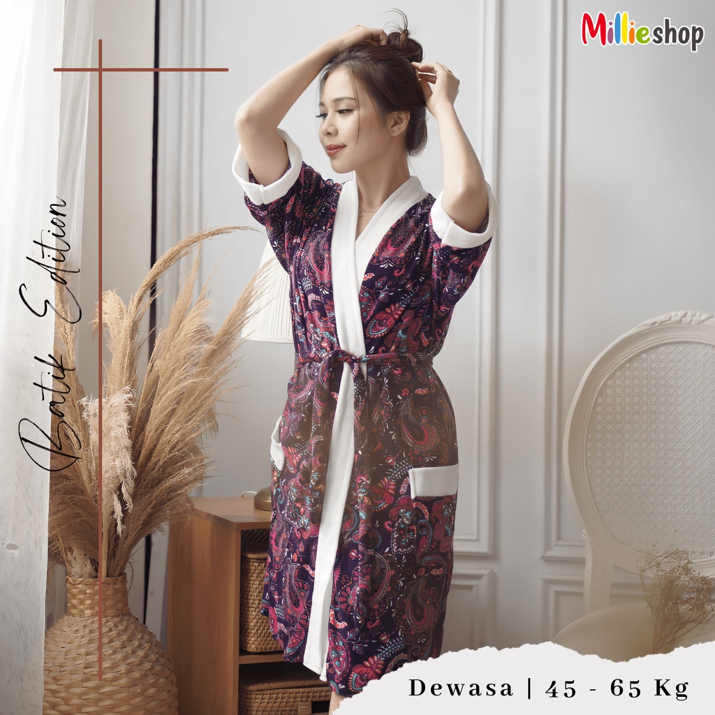 Jual Kimono Handuk Dewasa Wanita Size (L/XL) / Standar / Jumbo / Jubah ...