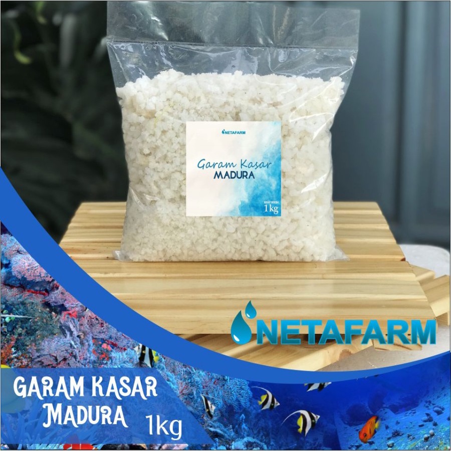 Jual Garam Kasar Kristal Krosok Natural Asli Madura 1kg | Shopee Indonesia