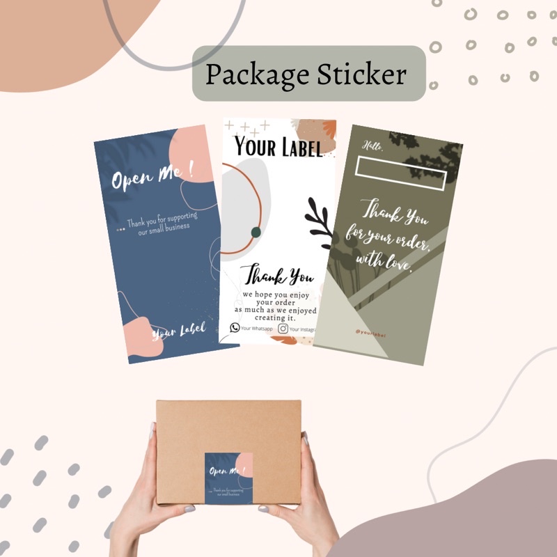 Jual Sticker Segel Box | Sticker Packaging | Sticker olshop | Shopee ...