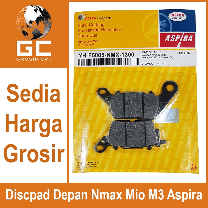 Jual Aspira Kampas Rem Discpad Belakang Yamaha Mio M3 Z S Nmax Aerox ...