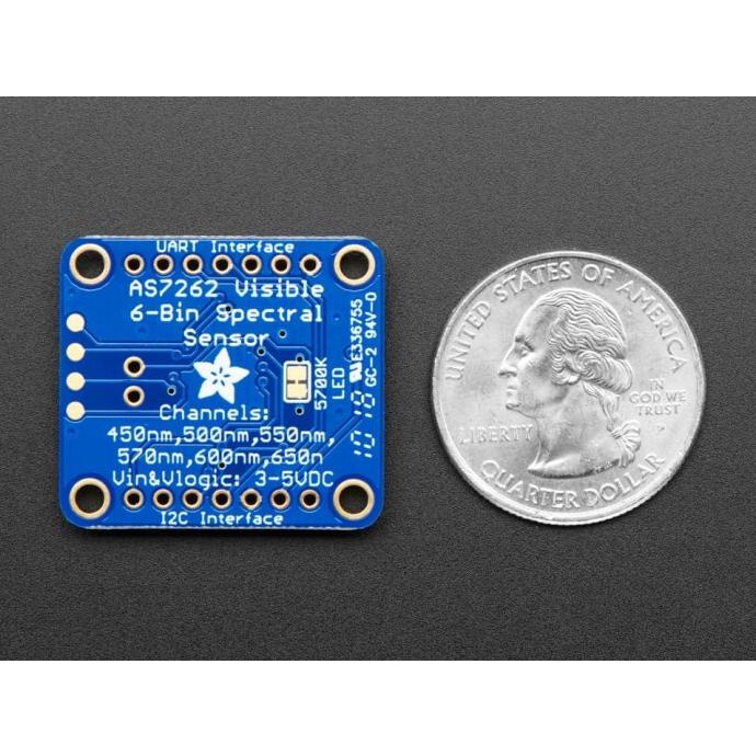 Jual Adafruit AS7262 6-Channel Visible Light / Color Sensor Breakout ...