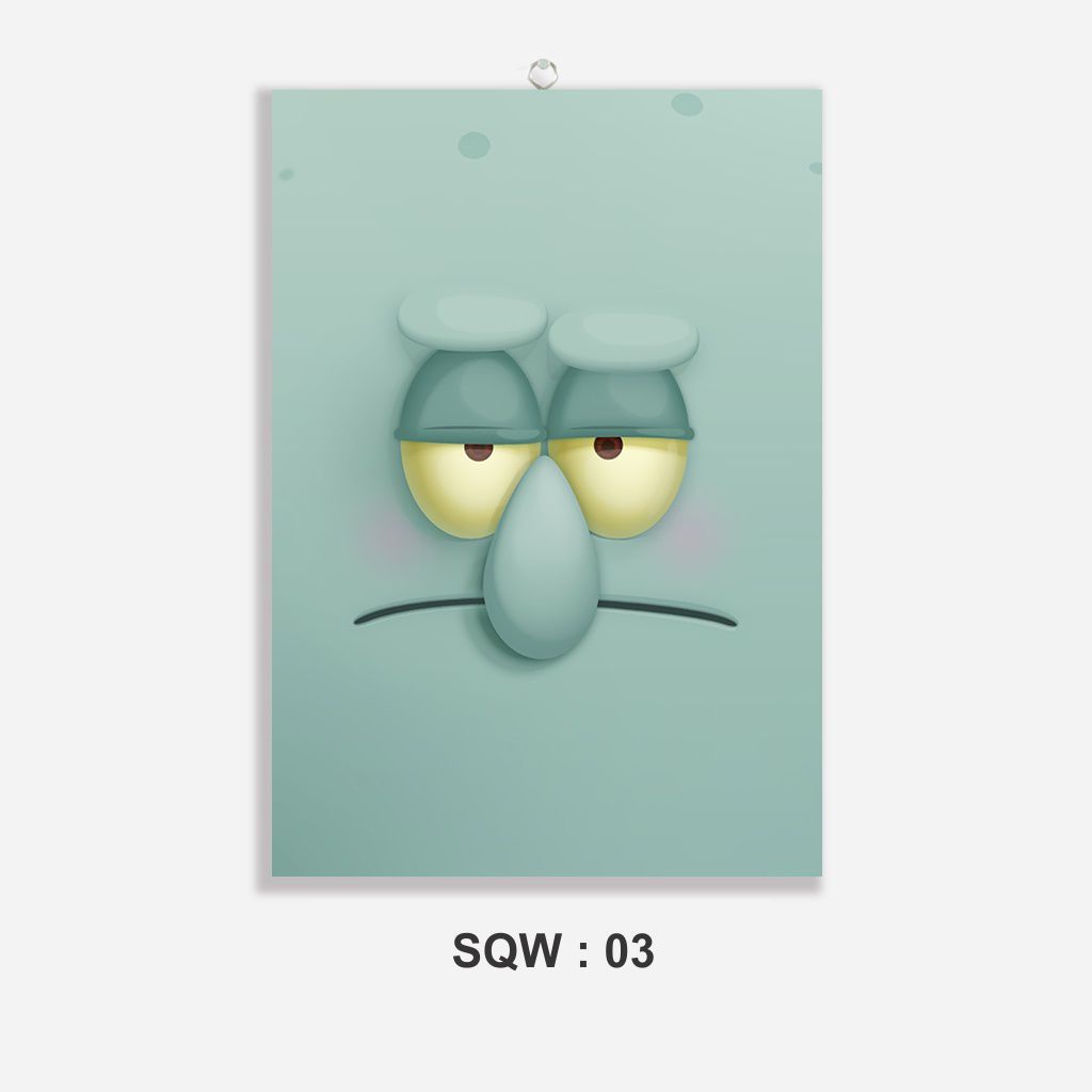Jual Poster Hiasan Dinding Lukisan Repro Mahakarya Squidward Spongebob ...