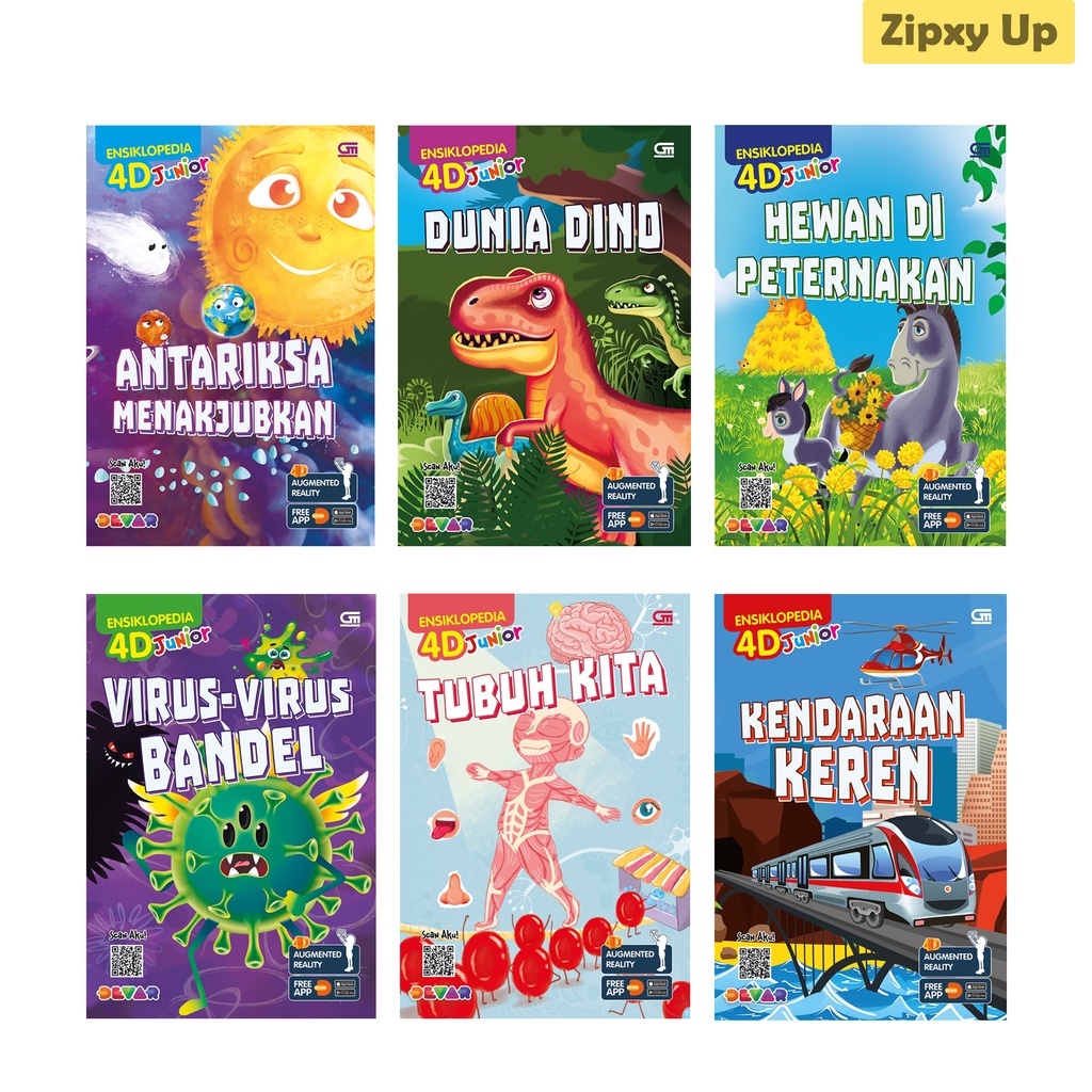 Jual Buku Ensiklopedia 4D Junior : Augmented Reality | Shopee Indonesia