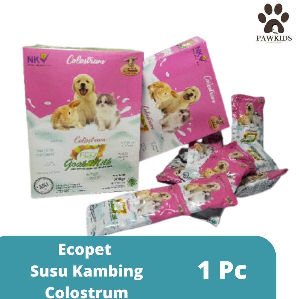 Jual Ecopet Susu Kambing Kolostrum / Goat Milk Colostrum Sachet 20Gr ...