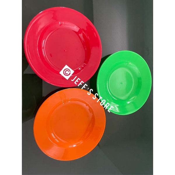 Jual Lepek Semi Melamine / Lepek Plastik / piring 6 Plastik KVN / tebal ...