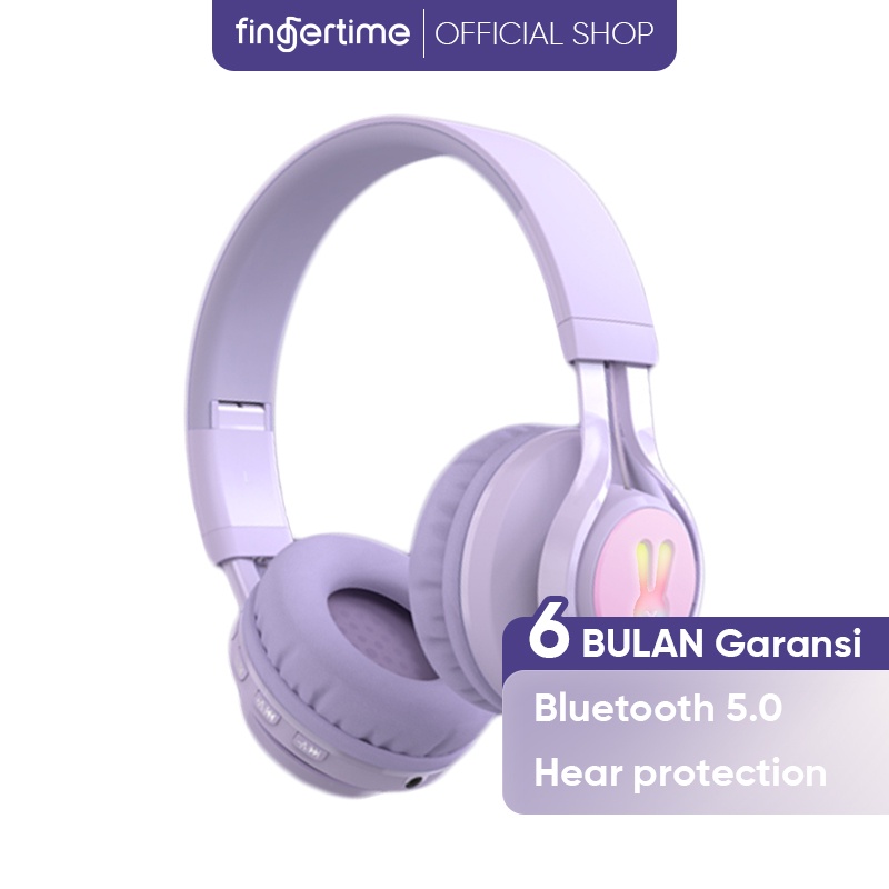 Jual Fingertime Headset Bluetooth 5.0 Wireless Headphone LED Light ...
