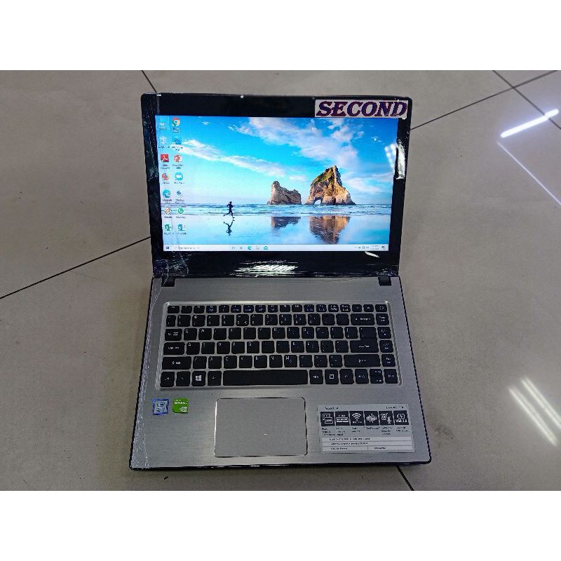 Jual Laptop ACER ASPIRE E14 E5-476G Core i3-7020u.Ram 8GB.SSD 128GB.VGA 2GB | Shopee Indonesia