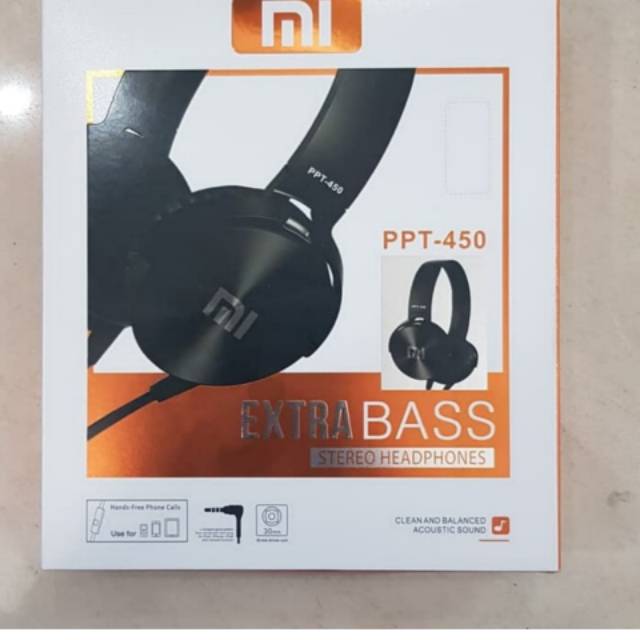 Jual Headset/Handsfree/Earphone Bando Xiaomi PPT 450 Kabel | Shopee ...