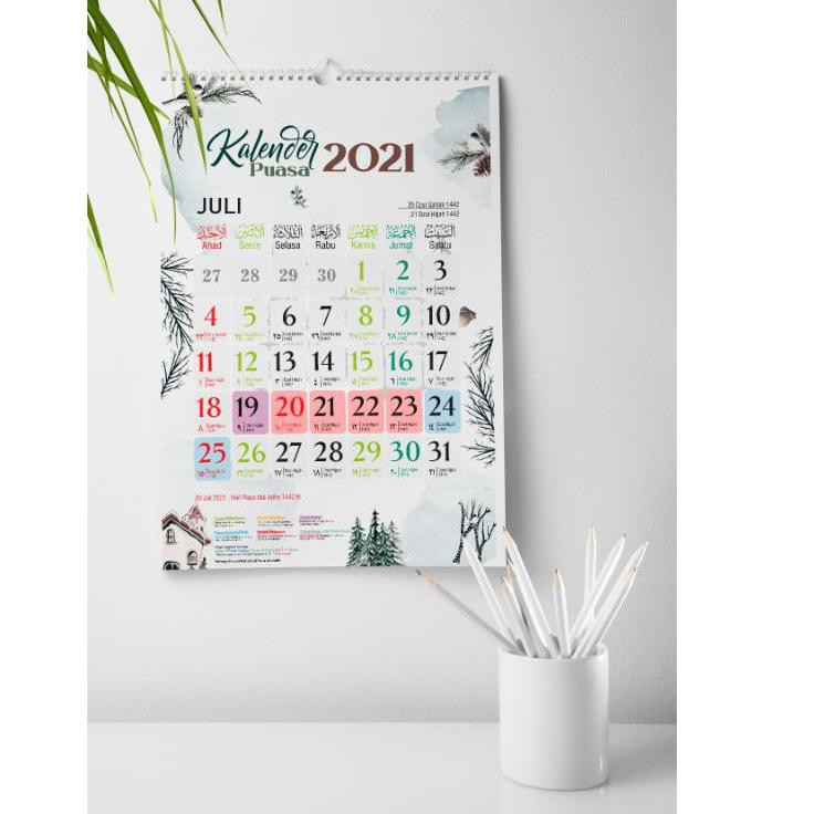 Jual Harga Murah ZEBVV 2021 Kalender Puasa, Kalender Dinding SPIRAL dan ...