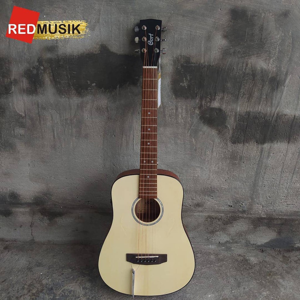 Jual Gitar Cort AD Mini E OP Akustik Elektrik | Shopee Indonesia