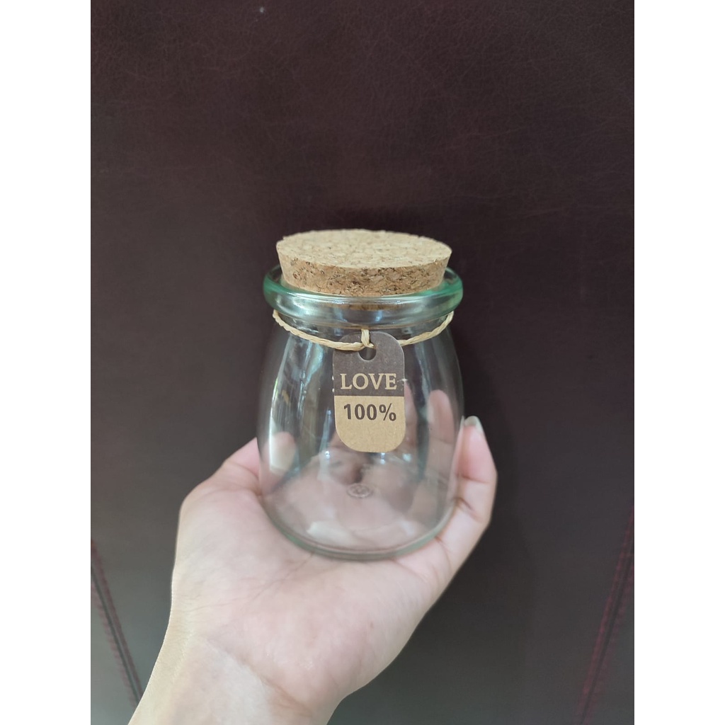 Jual Jar Tutup Gabus 100ml 150ml 200ml Botol Kaca Glass Bottle Glass ...