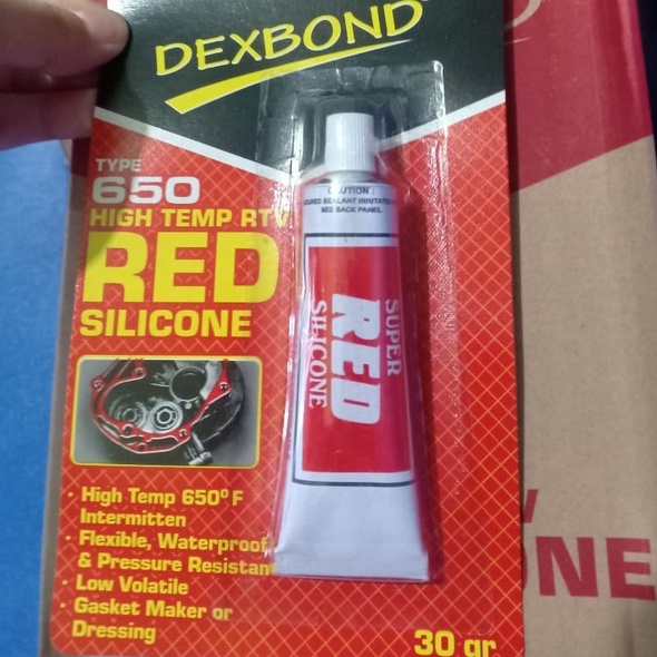 Jual DEXBOND Silicone Red Lem Gasket Sealant Lem Merah Hi-Temp Tahan ...
