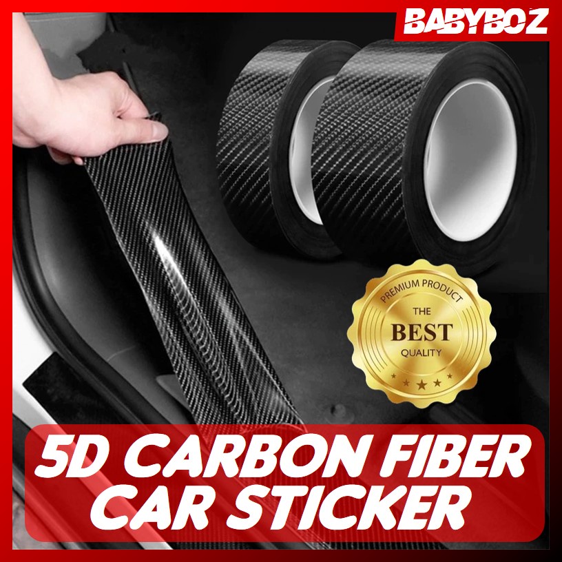 Jual BABYBOZ - 5D CARBON STICKER MSUE Stiker Pelindung Mobil Protector ...