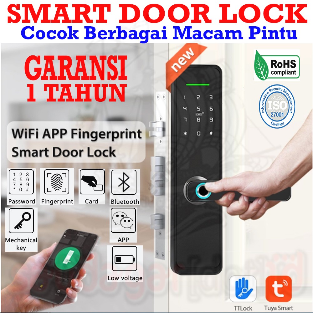 Jual KUNCI PINTU DIGITAL - DIGITAL DOOR LOCK - FINGERPRINT - SIDIK JARI ...