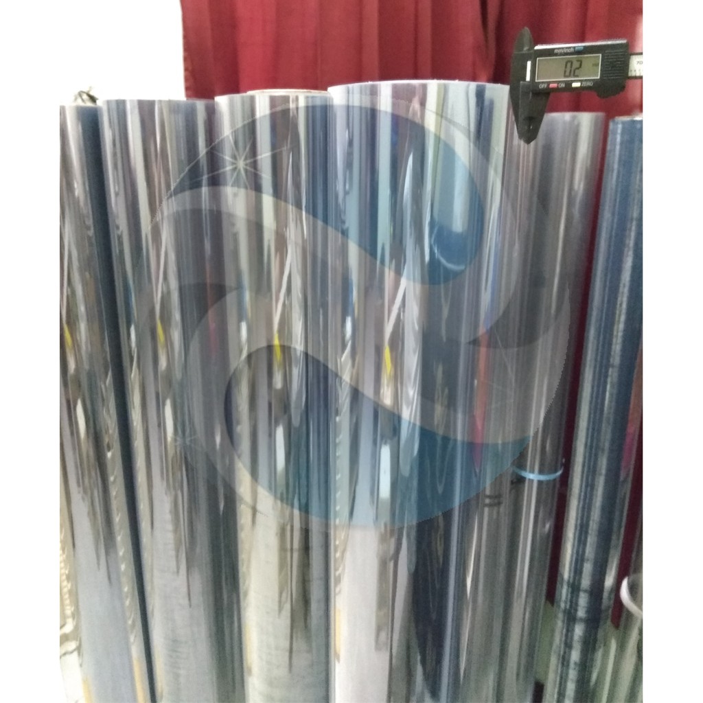 Jual Mika Kaku Rigid PVC SHEET 0,2mm Lebar 1,4mtr Super Clear Bening | Shopee Indonesia