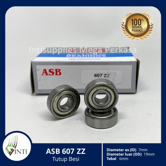 Jual Bearing 607 ZZ ASB (Min. 10 pcs) - Original Asli Laher | Shopee ...