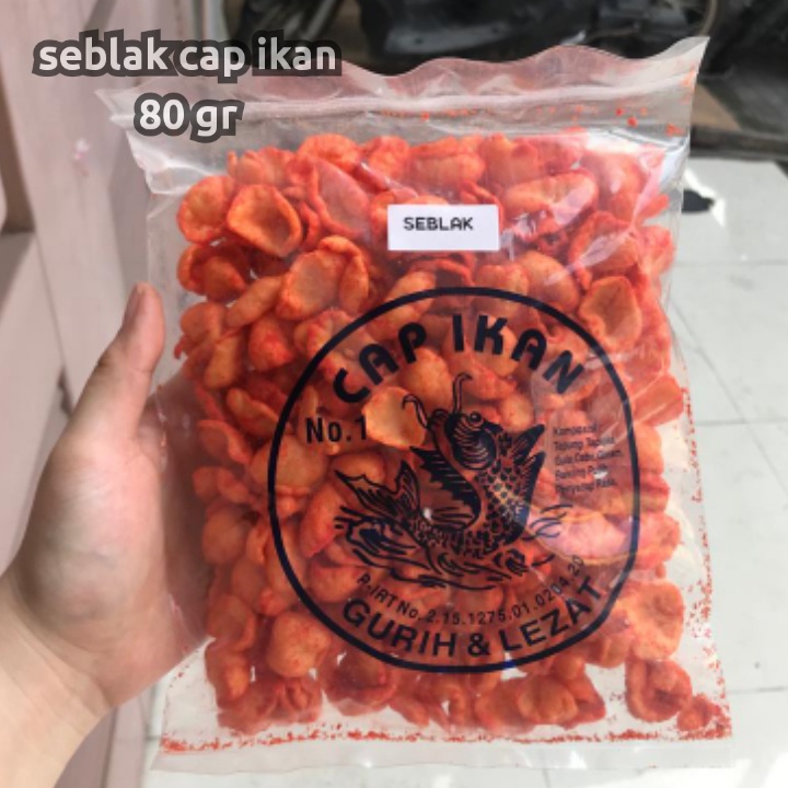 Jual KERUPUK SEBLAK 80 GRAM | KERUPUK SEBLAK PEDAS | KERUPUK CAP IKAN ...