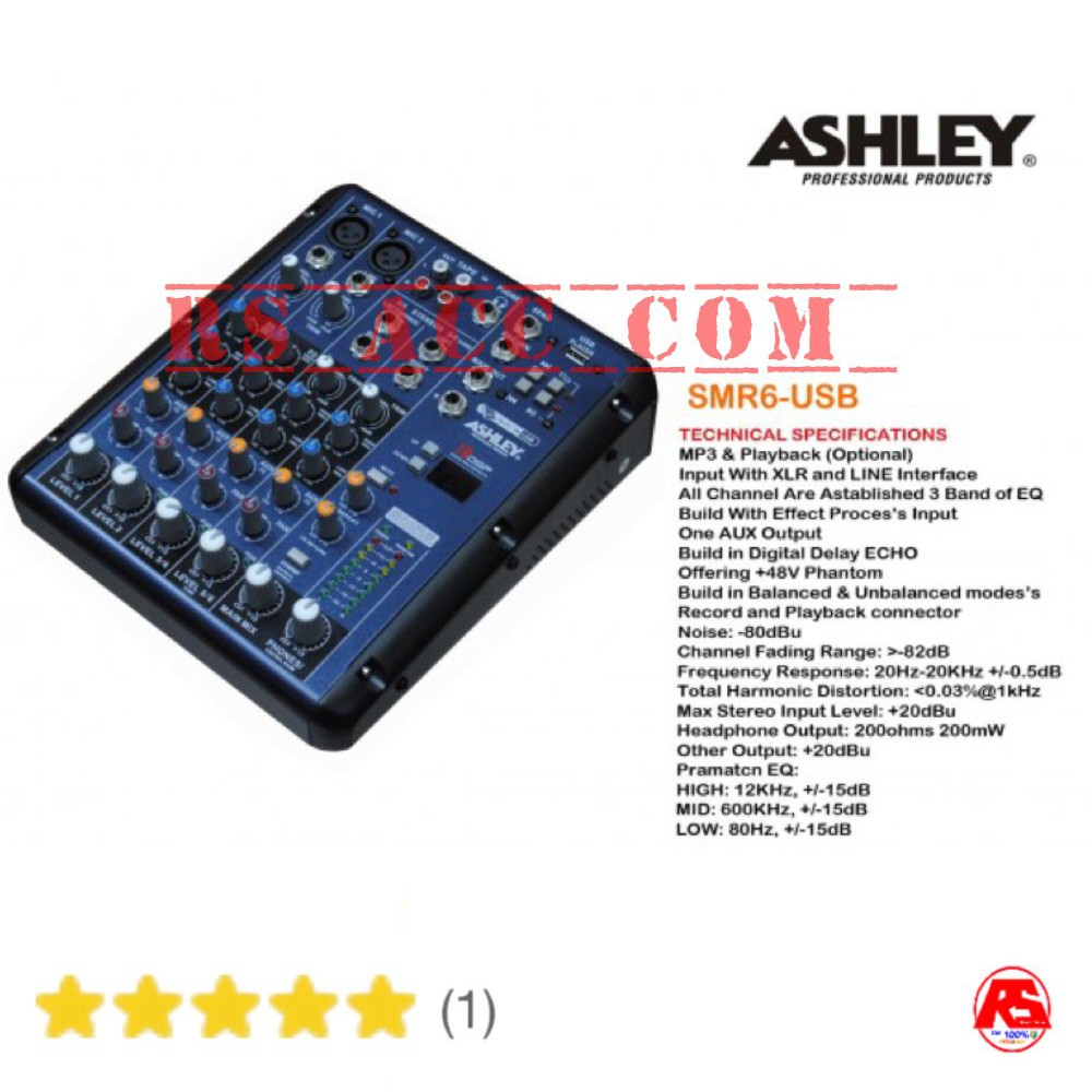Jual Murah !!! Mixer ASHLEY SMR 6 ( 6 channel ) ORIGINAL | Shopee Indonesia