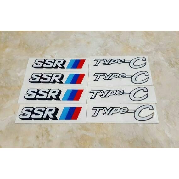 Jual Stiker SSR Type C VElg Mobil Cutting Stiker Decal Velg Mobil Ssr C ...