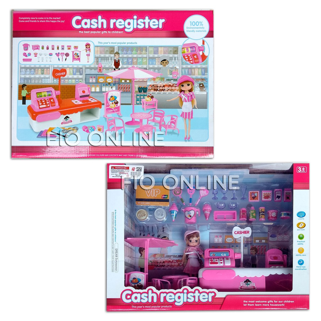 Jual Cash Register Pink Doll Dream Supermarket - Kasir - Mainan Anak ...
