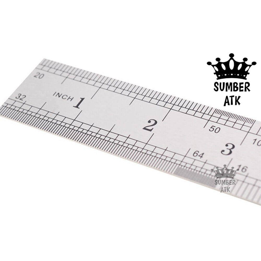 Jual Penggaris Besi KENKO STAINLESS STEEL RULER 15 CM / 30 CM / 50 CM / 60 CM / 100 CM ORIGINAL ...