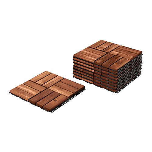 Jual Dek Lantai Kayu Outdoor Brown-Stained Wooden Floor Decking Ukuran ...