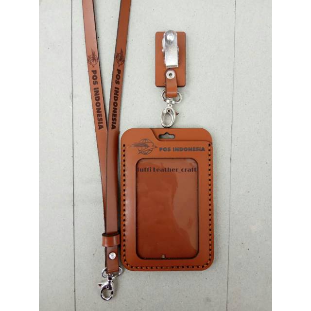 Jual NAME TAG KULIT CUSTOM POS INDONESIAN | Shopee Indonesia