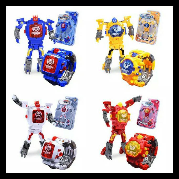 Jual JAM TANGAN ROBOT TRANSFORMER JAM TANGAN ANAK TRANSFORMER TOBOT ...