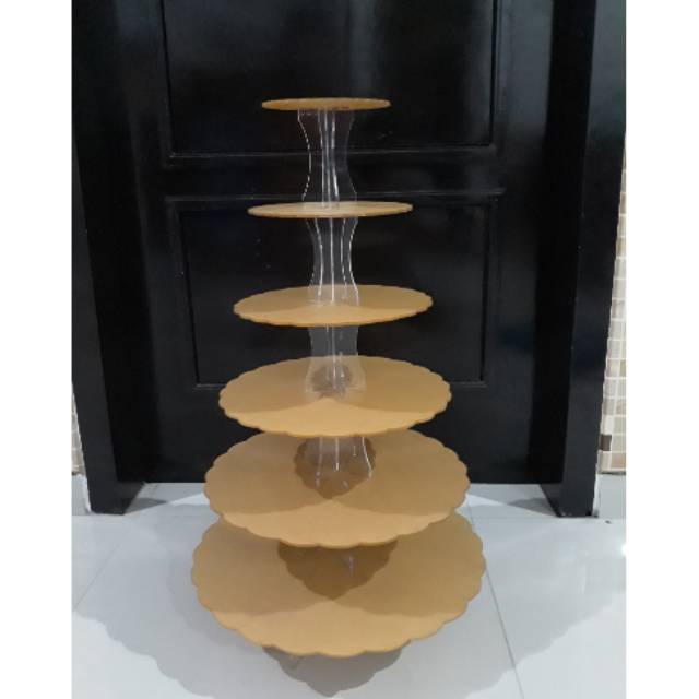 Jual Tier cupcake 6 susun. Tebal 4mm | Shopee Indonesia