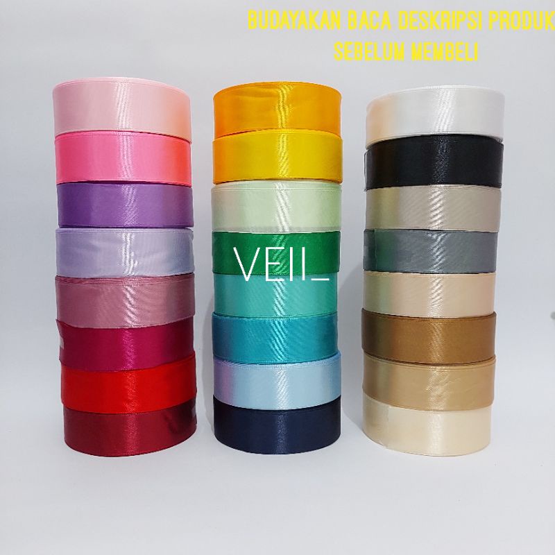 Jual Pita Satin 1 inch/2,5 cm (Brand Sakura) | Shopee Indonesia