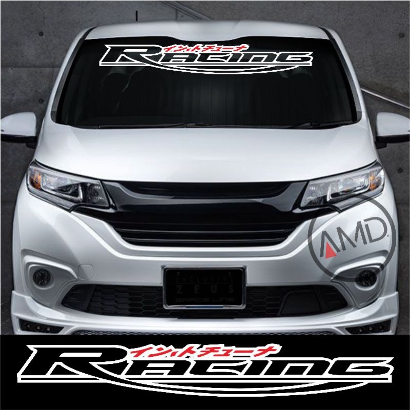 Jual Stiker kaca depan sticker mobil stiker belakang mobil RACING KENJI ...
