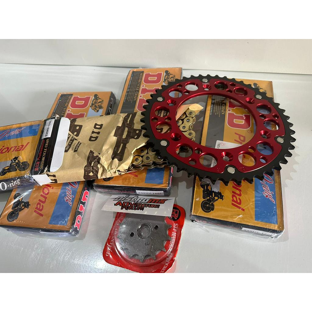 Jual GEAR SET ROZ PAKETAN GEAR DEPAN BELAKANG CRF DAN RANTAI TK 520-120 ...