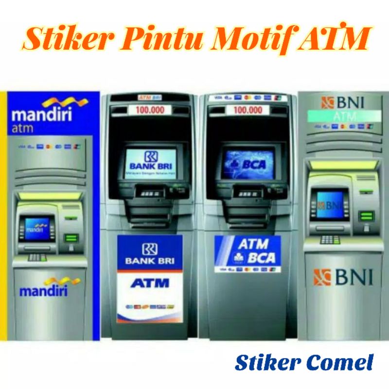 Jual Stiker pintu kamar mandi motif ATM | Shopee Indonesia