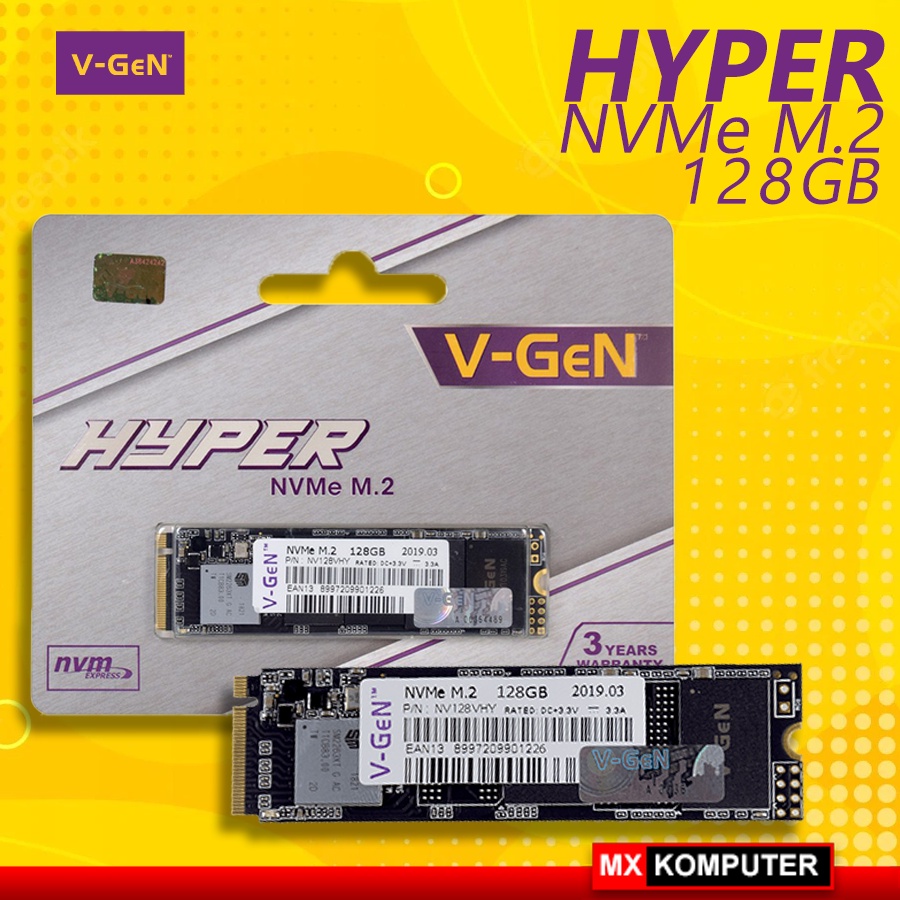 Jual V-Gen SSD Hyper M.2 Pcie Gen3 Nvme 2280 128GB - VGen M2 128 GB ...