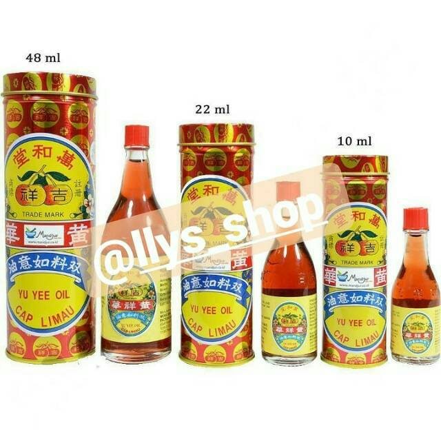 Jual Minyak Angin Yu Yee Oil Cap Limau | Shopee Indonesia