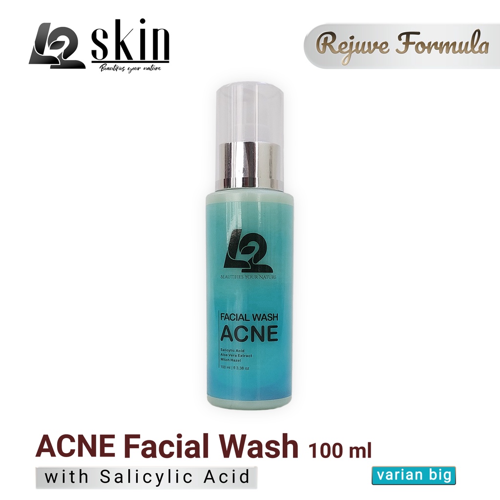 Jual L2Skin - ACNE Facial Wash (REJUVE Formula) with Salicylic Acid ...