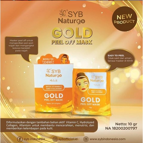 Jual SYB NATUR90 Peel Off Mask | SYB Masker Naturgo 1 SACHET - Masker ...