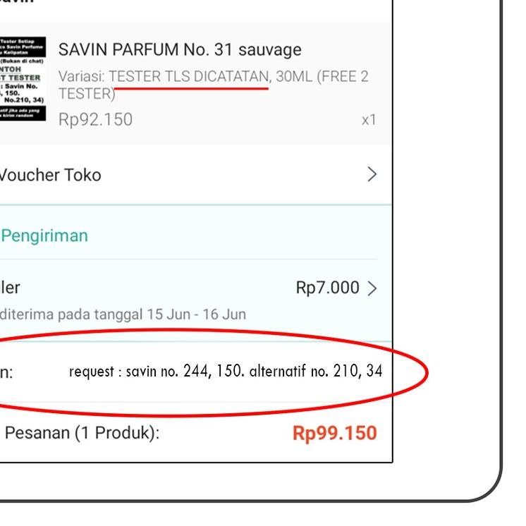 Jual SAVIN PARFUM No. 277 Bombshell | Shopee Indonesia