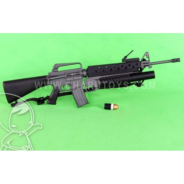 Jual 1/6 Scale M16 with Grenade Launcher for Hot Toys Action figure ...