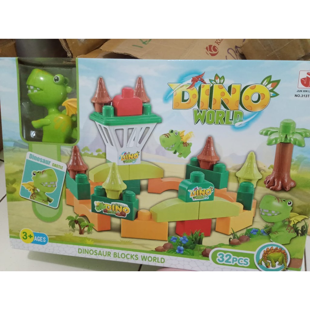 Jual Dino World : Dinosaur Blocks World | Shopee Indonesia