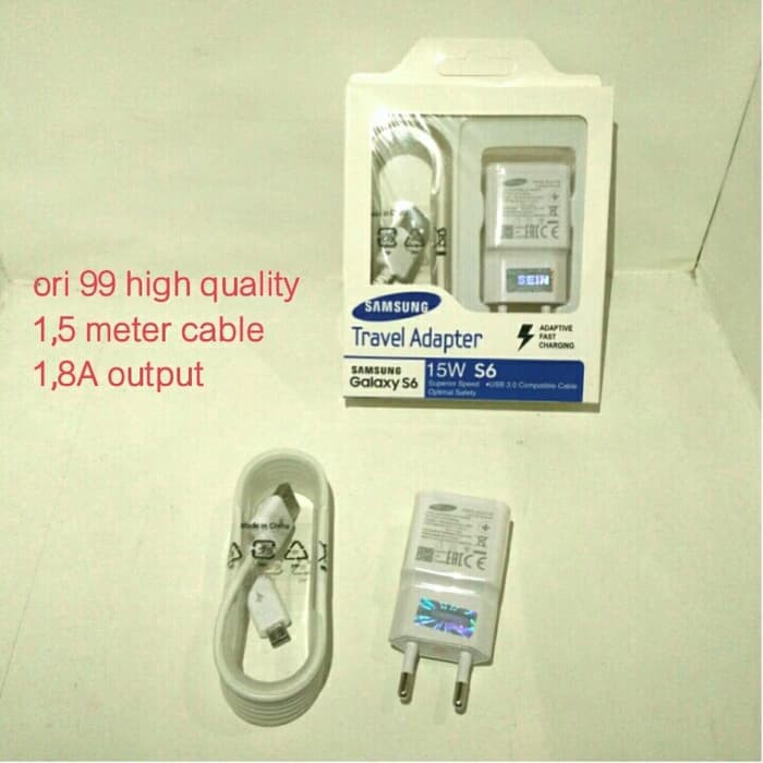 Jual charger samsung s6 note 4 2A fast charging 10w | Shopee Indonesia