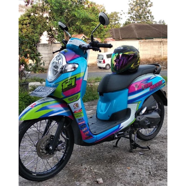 Jual STICKER DECAL FULL BODY MOTOR SCOOPY 2018-2020 DESAIN VARIASI ...