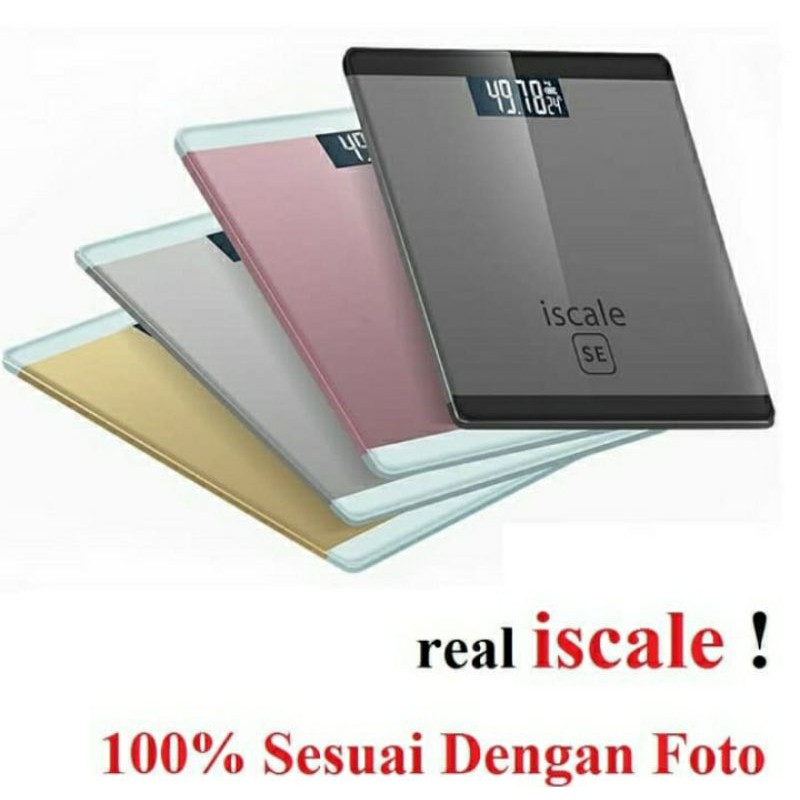 Jual Timbangan Badan Digital Iscale/Timbangan Kaca/Timbangan Iscale/Digital | Shopee Indonesia