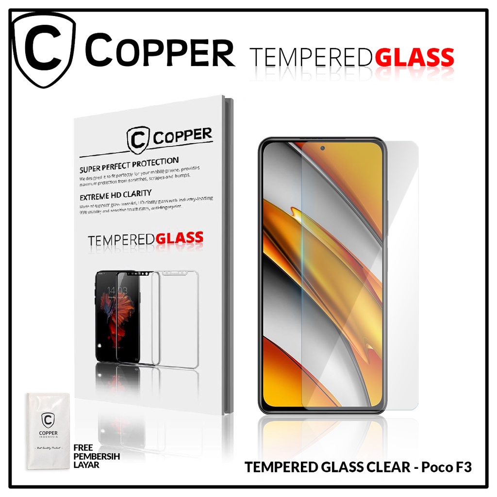 Jual Poco F3 - Copper Tempered Glass Full Clear | Shopee Indonesia