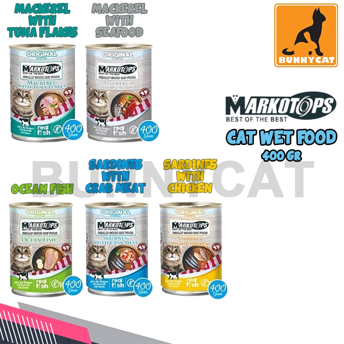 Jual Makanan Kucing Kaleng MARKOTOP 400gram - Markotops Kaleng | Shopee ...