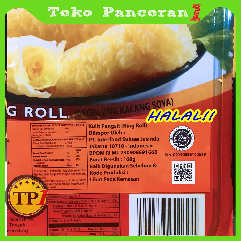 Jual Ring Roll hot pot/Gegulung Kacang Soya/Everbest RingRoll / Kulit ...