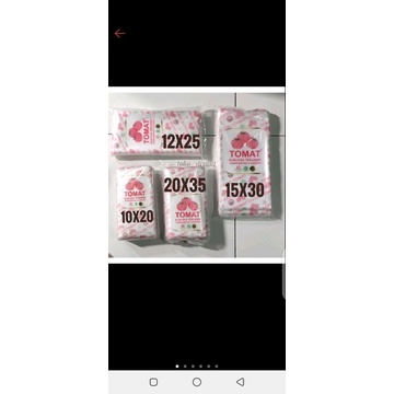 Jual Plastik PE Tomat 20x35 / 15x30 / 12x25 / 10x20 plastik es batu plastik gula plastik 7kg 1 ...